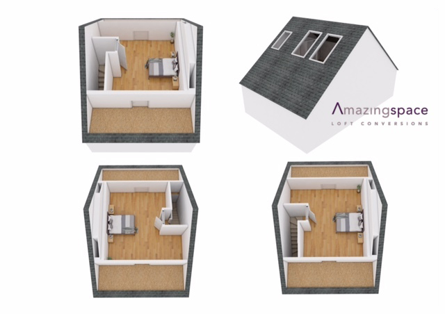 3D Loft Conversion Plans - Amazing Space Loft Conversions Ltd